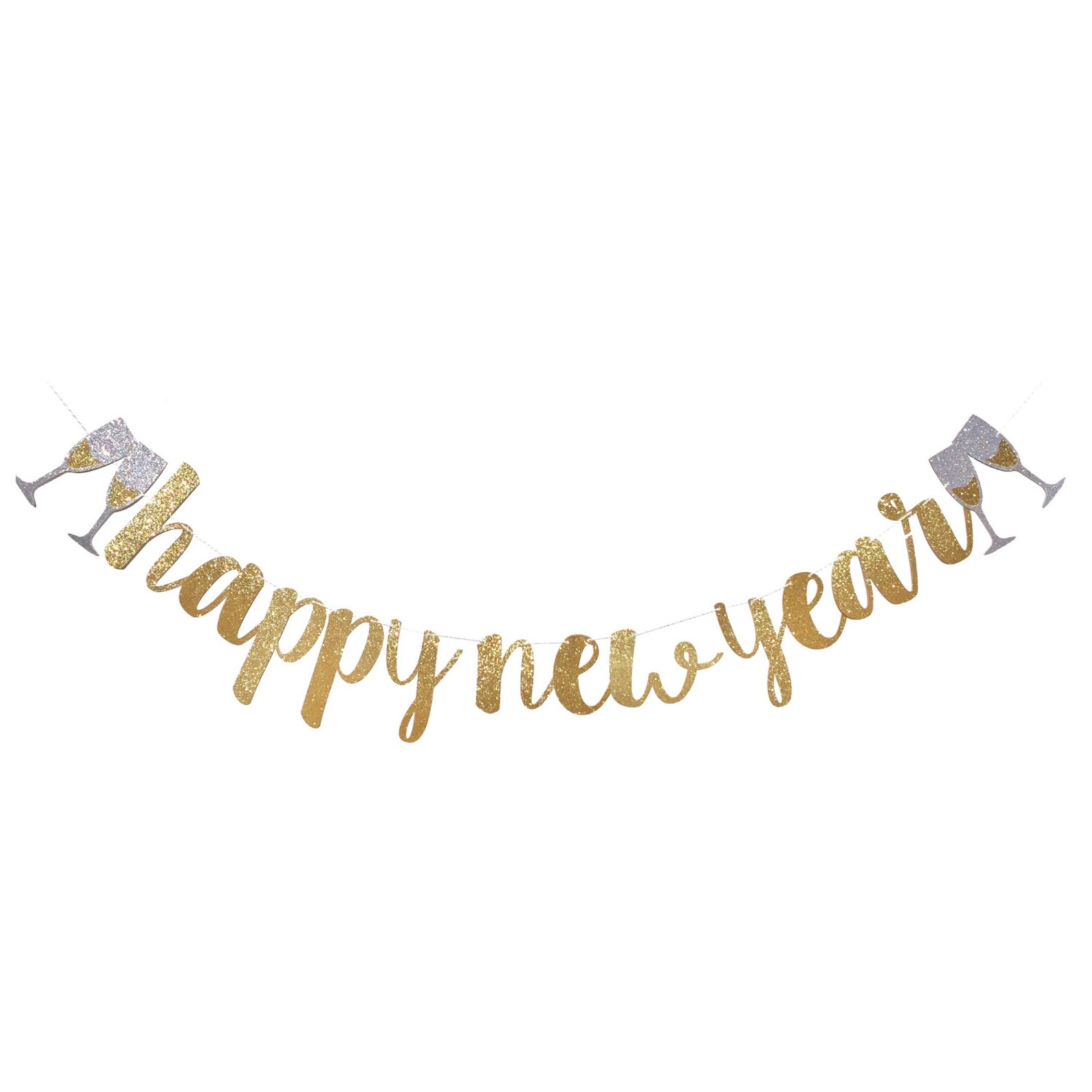 Happy New Year Banner New Years Eve Decoration New Years - Etsy