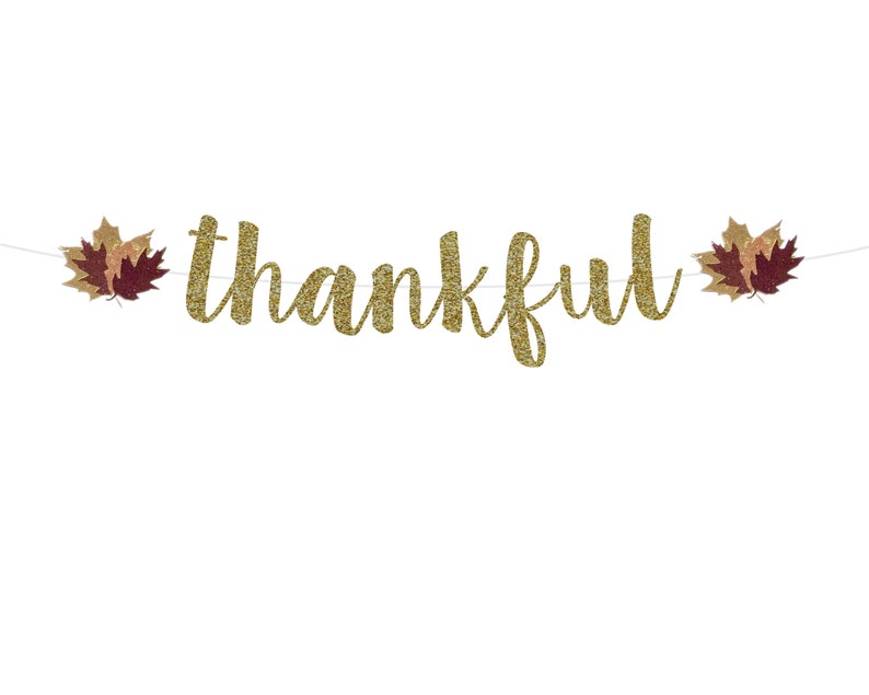 Thankful Banner Thanksgiving Banner Fall Decorations - Etsy