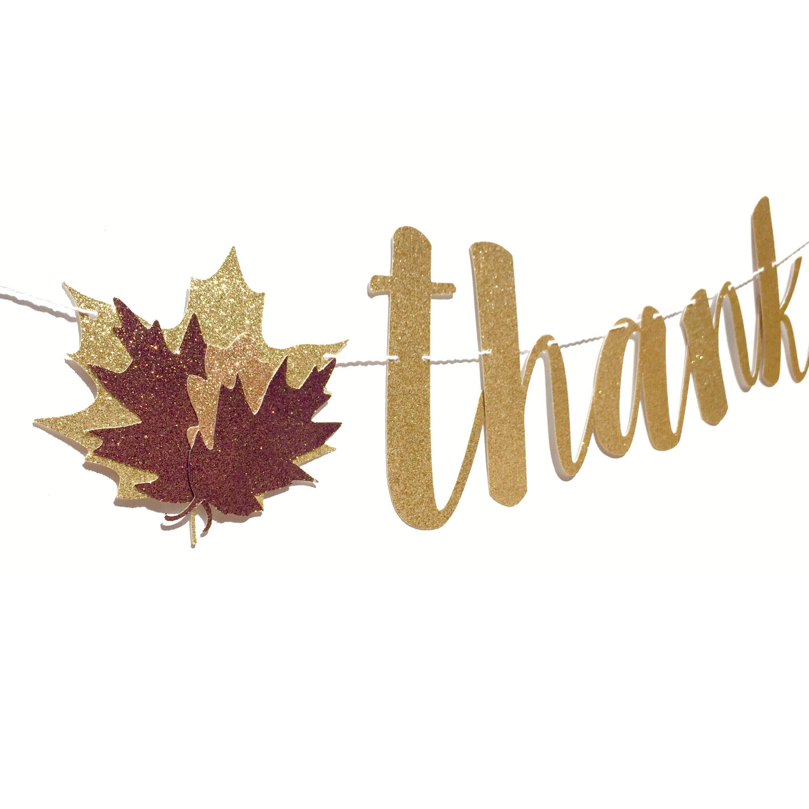 Happy Thanksgiving Banner Thanksgiving Decorations Happy - Etsy