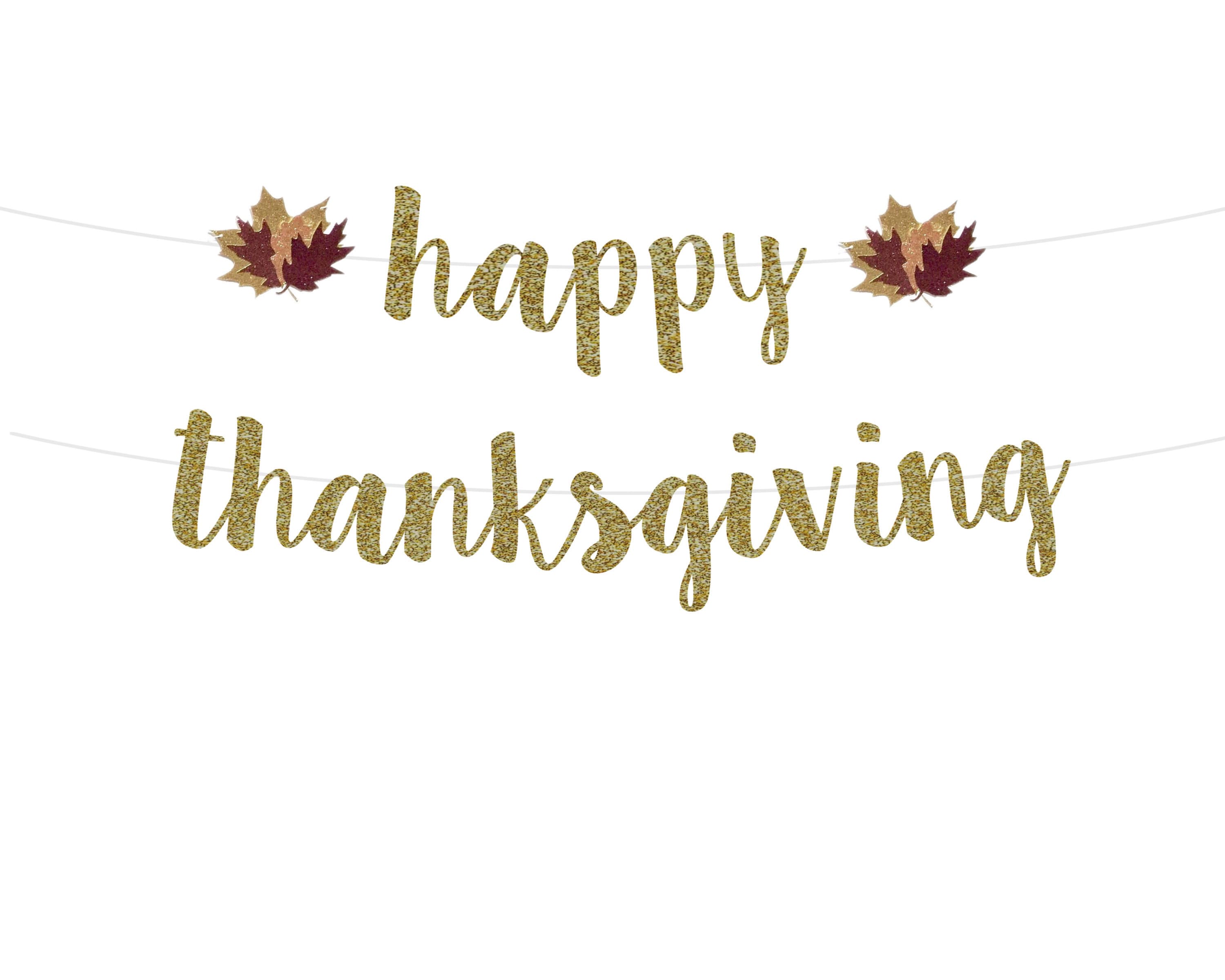 Happy Thanksgiving Banner Thanksgiving Decorations Happy - Etsy