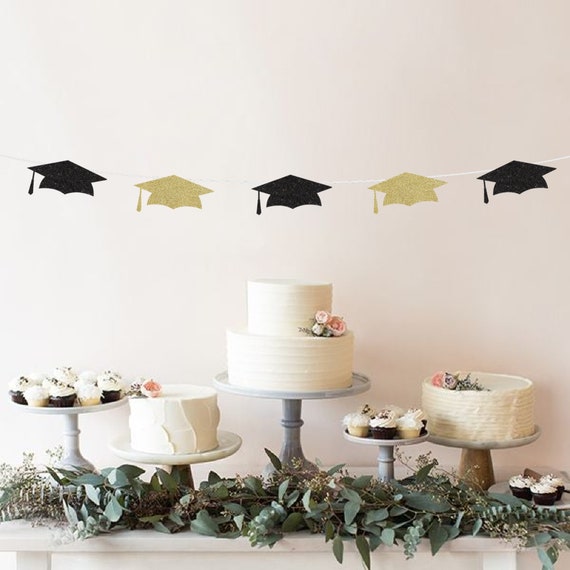 Graduation Banner Graduation Cap Party Decorations High | Etsy