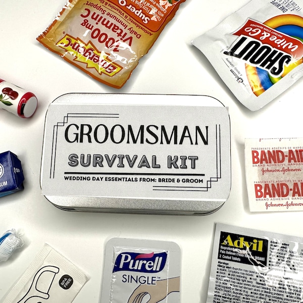 Grooms Survival Kit - Etsy