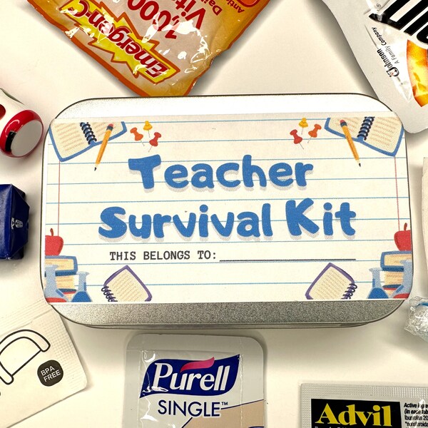 Teacher Survival Kit - Etsy