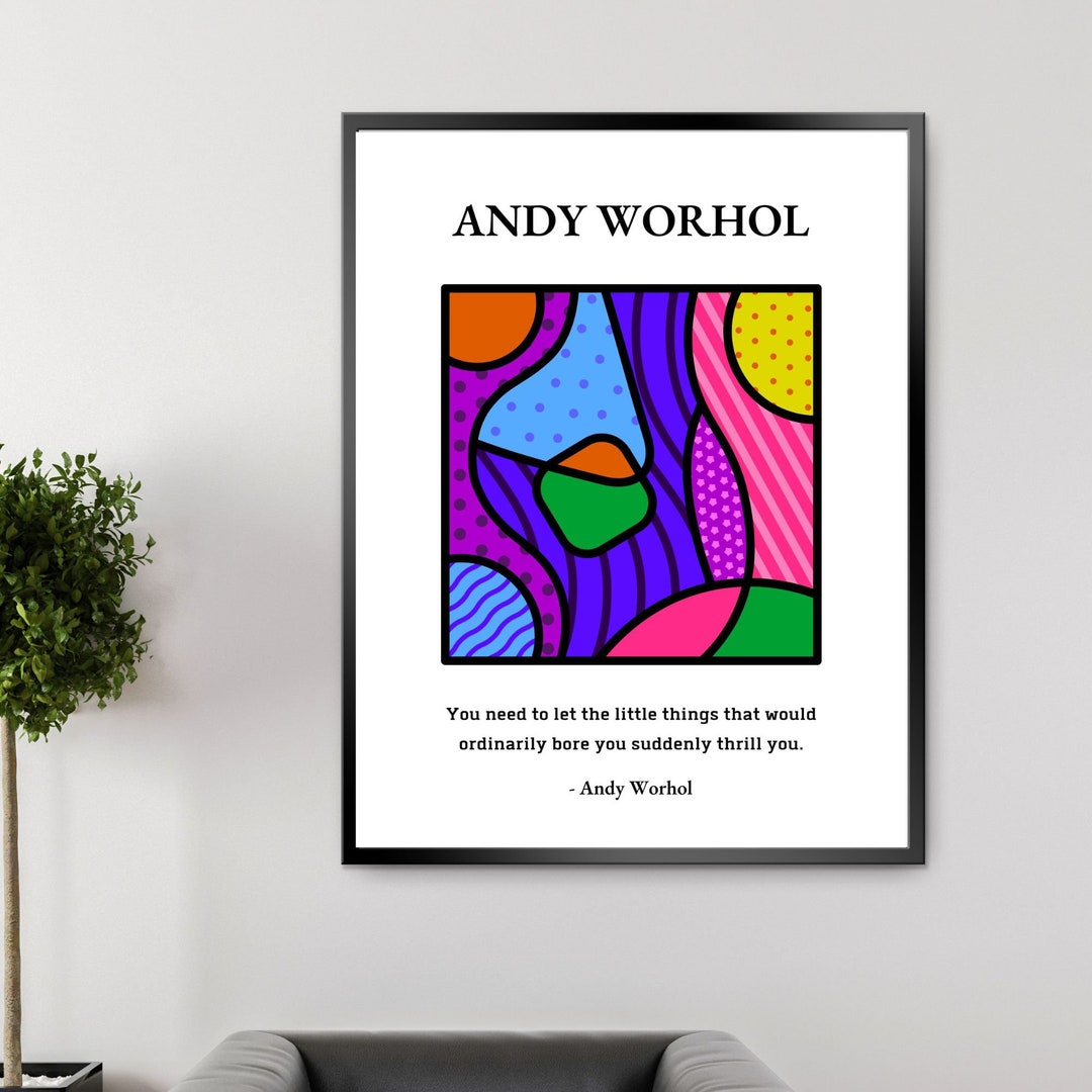 Andy Warhol Print, Gallery Wall Set, Andy Warhol Abstract, Trendy Art ...