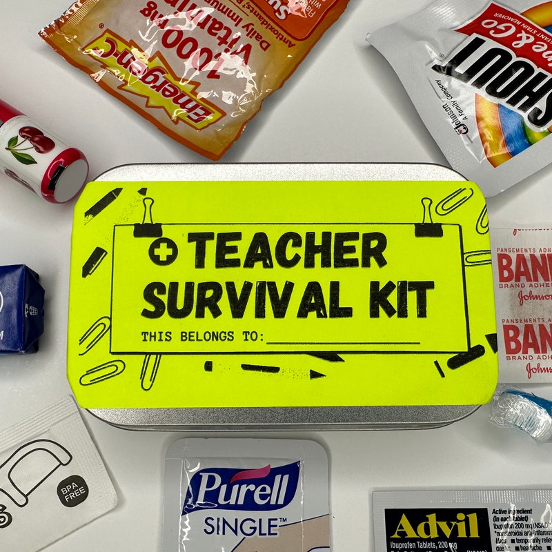 Teacher Survival Kit - Etsy