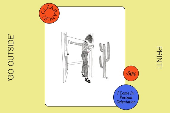 Go Outside Illustration | Etsy