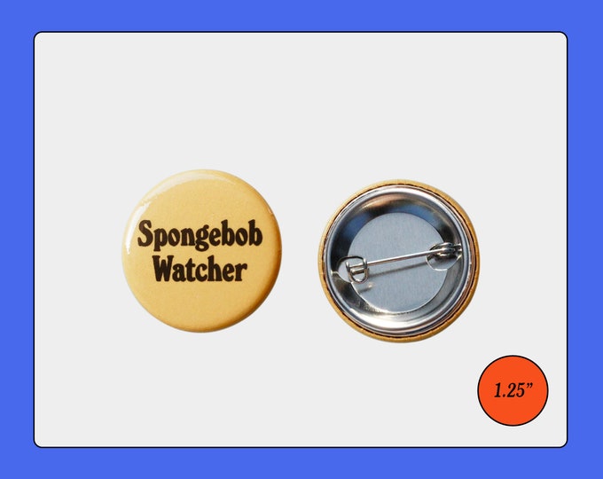 Spongebob Watcher Pin - Etsy
