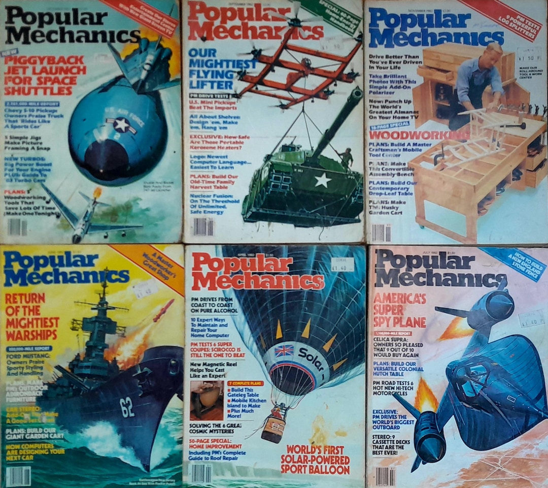 Popular Mechanics Magazines Vintage From 1982 - Etsy