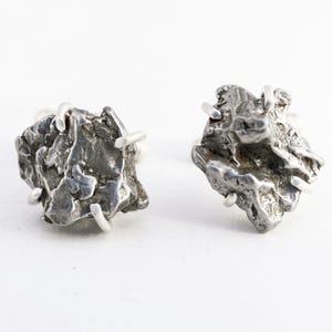 Real Meteorite Cufflinks Sterling Silver, Campo Del Cielo Meteorite ...