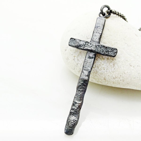 Rustic Cross Pendant - Etsy