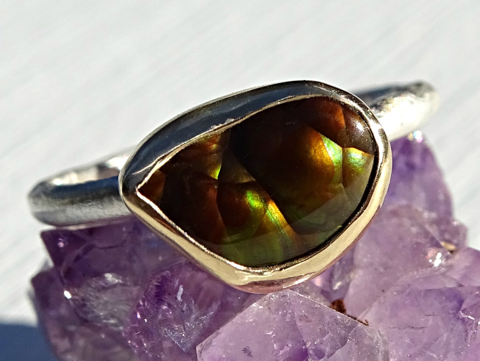 Gold Engagement Ring Fire Agate Molten Fire Agate Ring Gold - Etsy