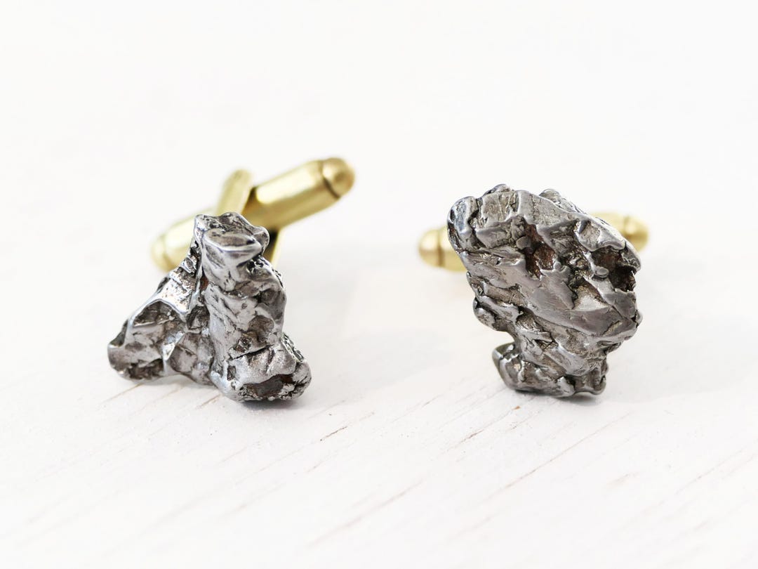 Meteorite Cufflinks, Campo Del Cielo Meteorite Cuff Links, Nerd Wedding ...