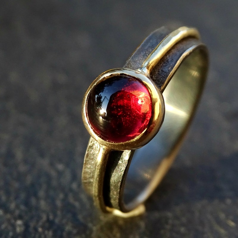 Mens Garnet Ring - Etsy