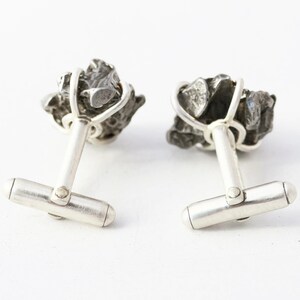 Real Meteorite Cufflinks Sterling Silver, Campo Del Cielo Meteorite ...