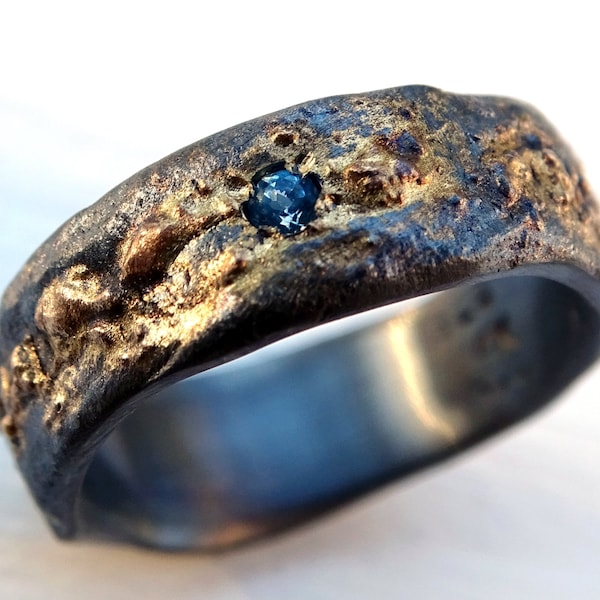 Rustic Mens Ring - Etsy
