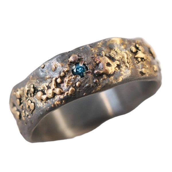 Rustic Mens Ring - Etsy
