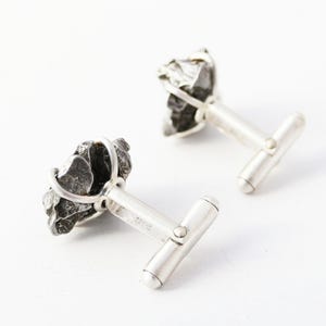 Real Meteorite Cufflinks Sterling Silver, Campo Del Cielo Meteorite ...