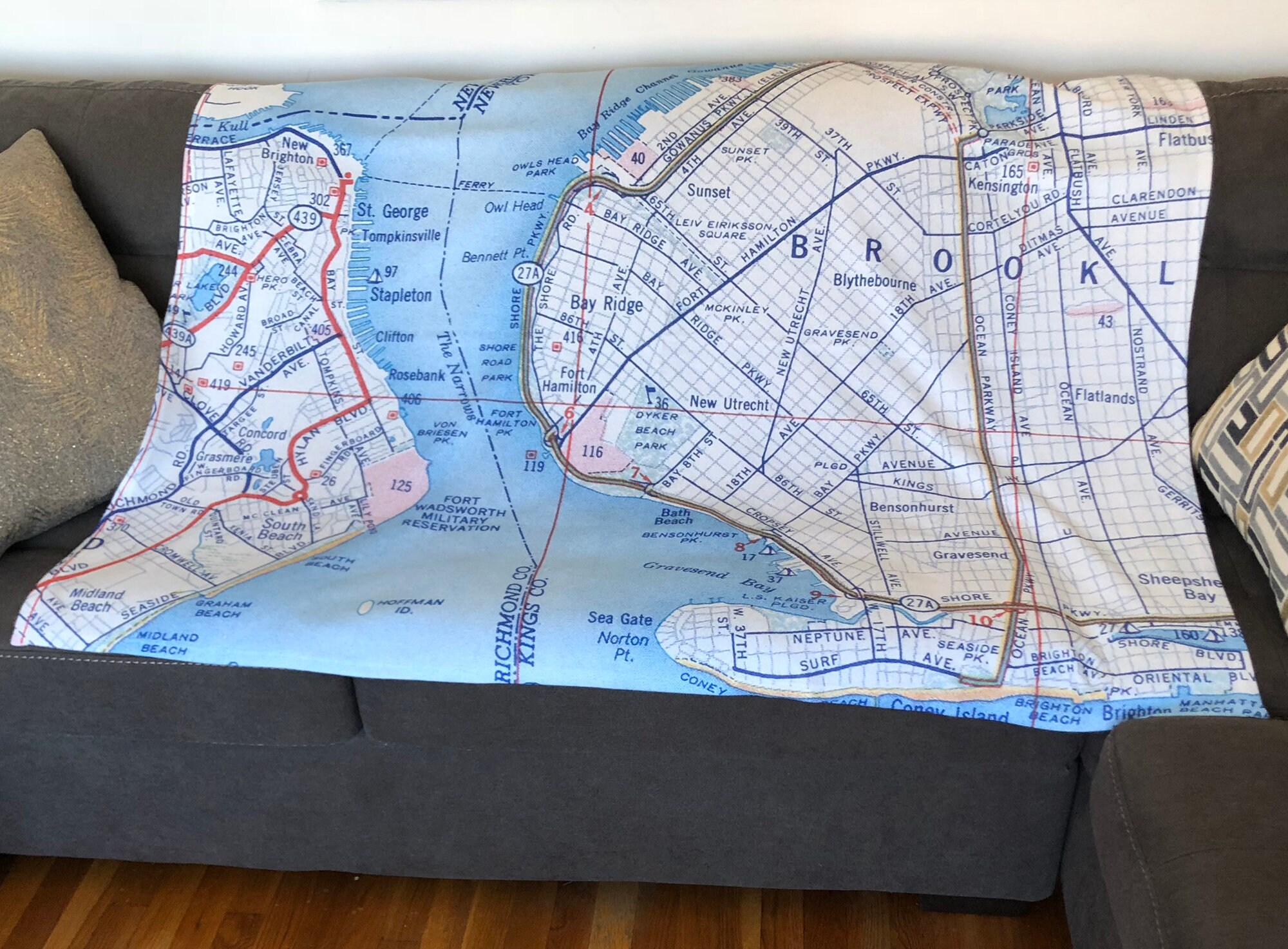 Cozy Custom Chart and Map Fleece Blanket - Etsy