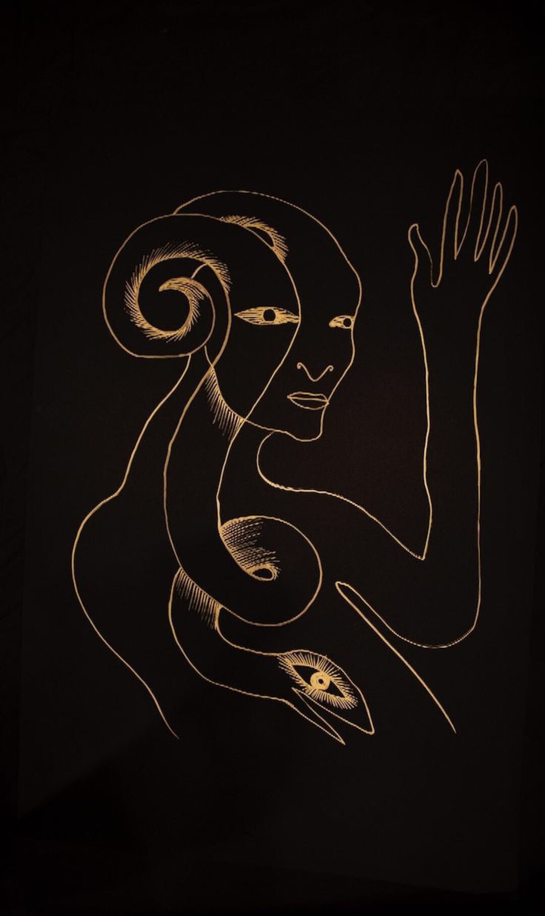 The Shepherd Horned Serpent God I Ching Hexagram 34 Art Witch of the ...