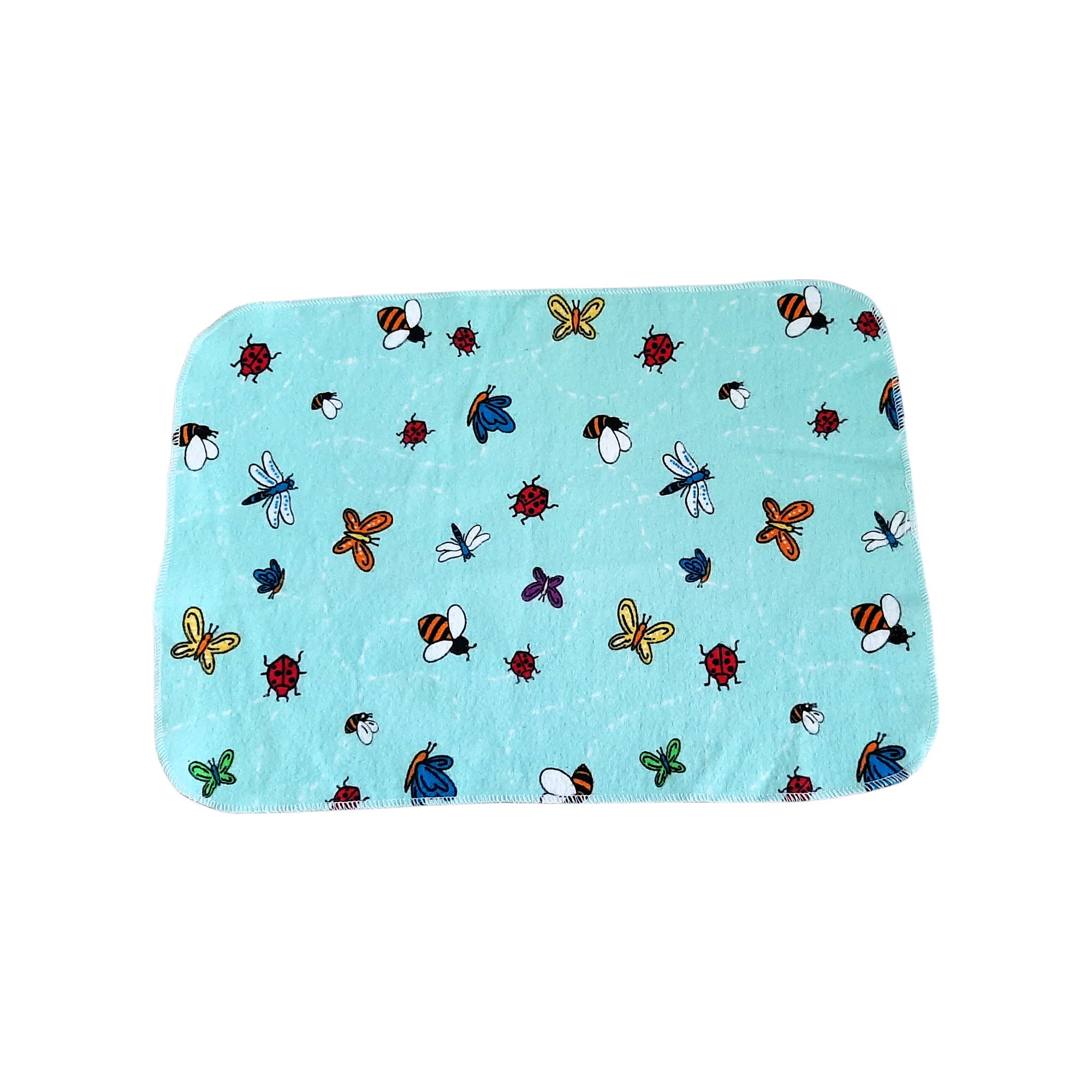 Zero Waste Eco Friendly Colorful Insects Super Snuggle Flannel Unpaper ...