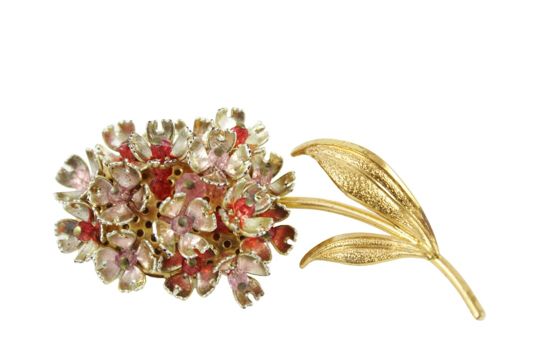 Vintage West Germany Flower Brooch - Etsy