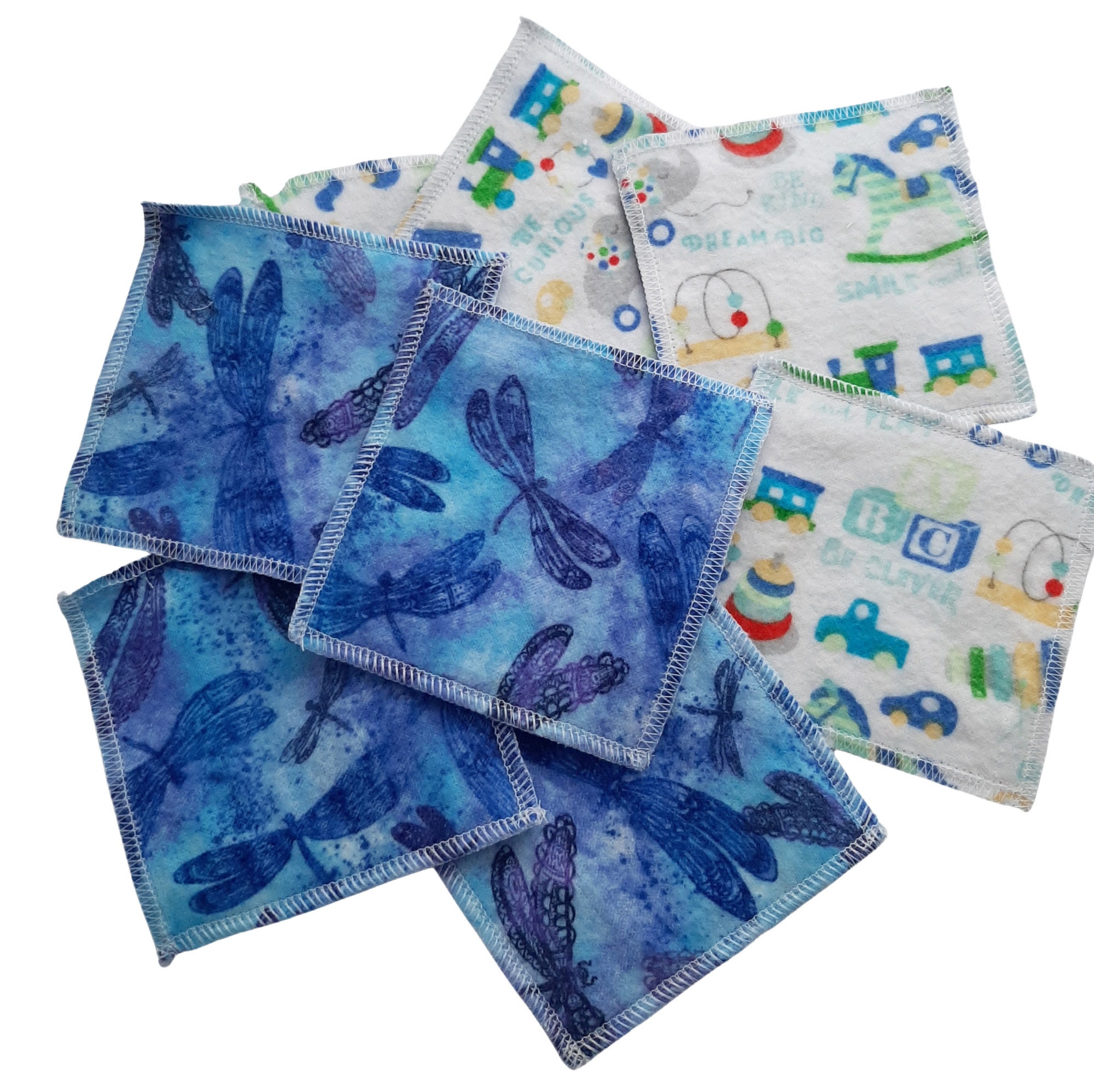 100% Cotton Flannel Face Squares Eco Friendly Zero Waste - Etsy