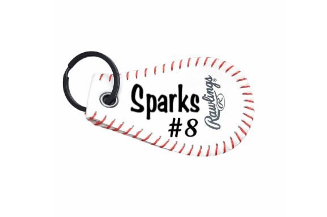 Handmade Baseball Key Chain, Rawlings Baseball, Father's Day Gift ...