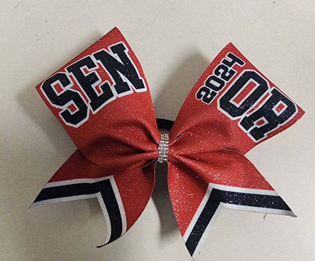 Custom Glitter High School Cheer Bow Team Order Senior Gift - Etsy