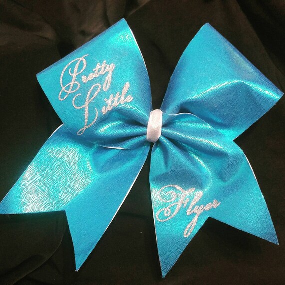 Items similar to Pretty little flyer cheer talk mystique cheer bow on Etsy
