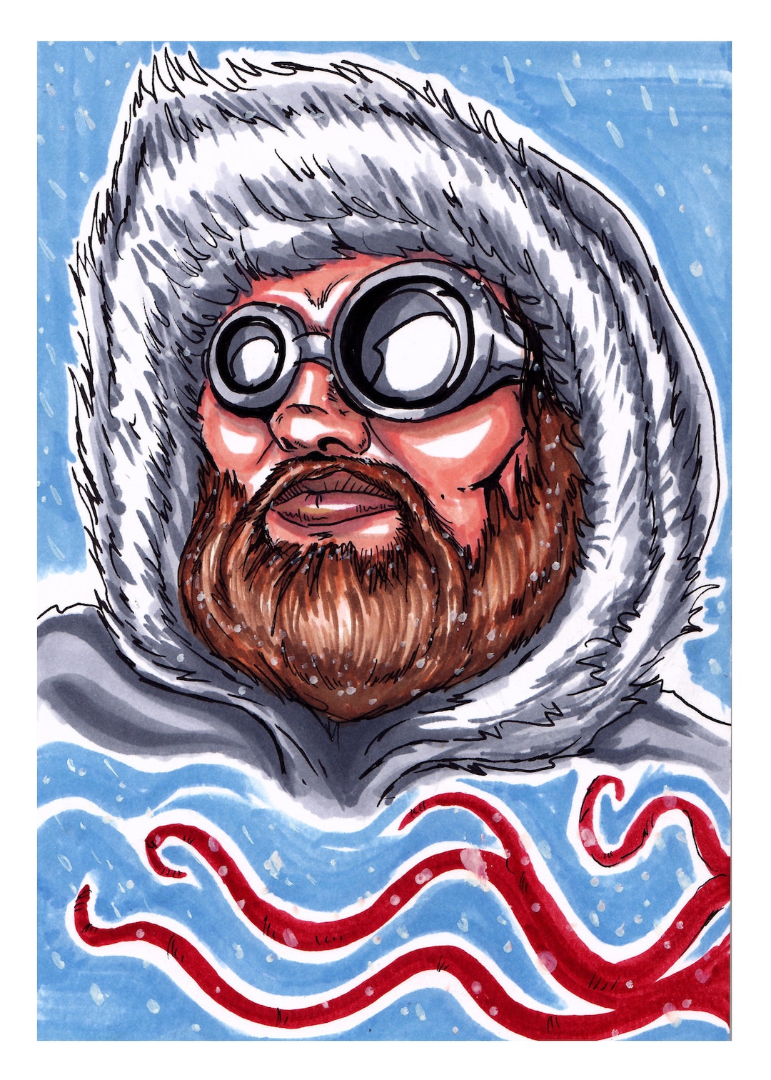 Maccready the Thing Original 6x8 Sketch - Etsy