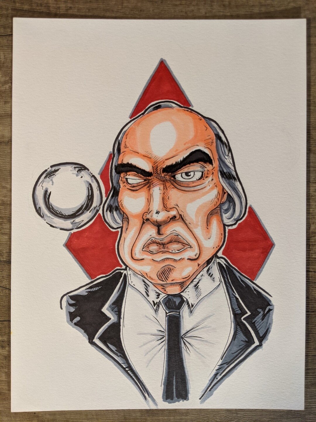 Original Tall Man From Phantasm Drawing, Ink Marker Sketch Horror Art ...