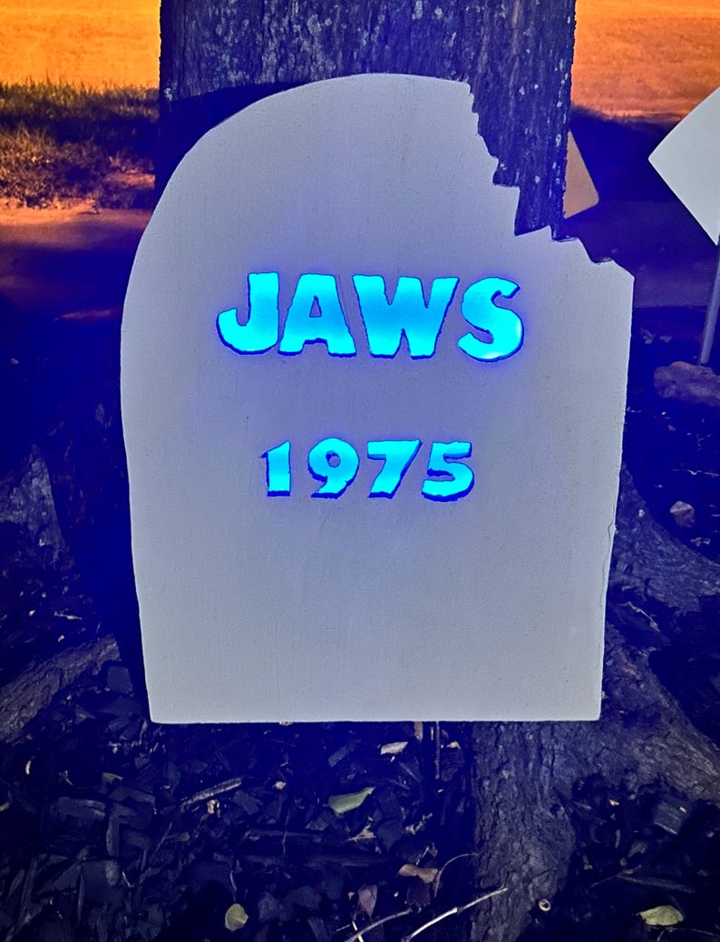 LED Light up Tombstone Yard Haunt Decor Halloween Tombstone Remote ...