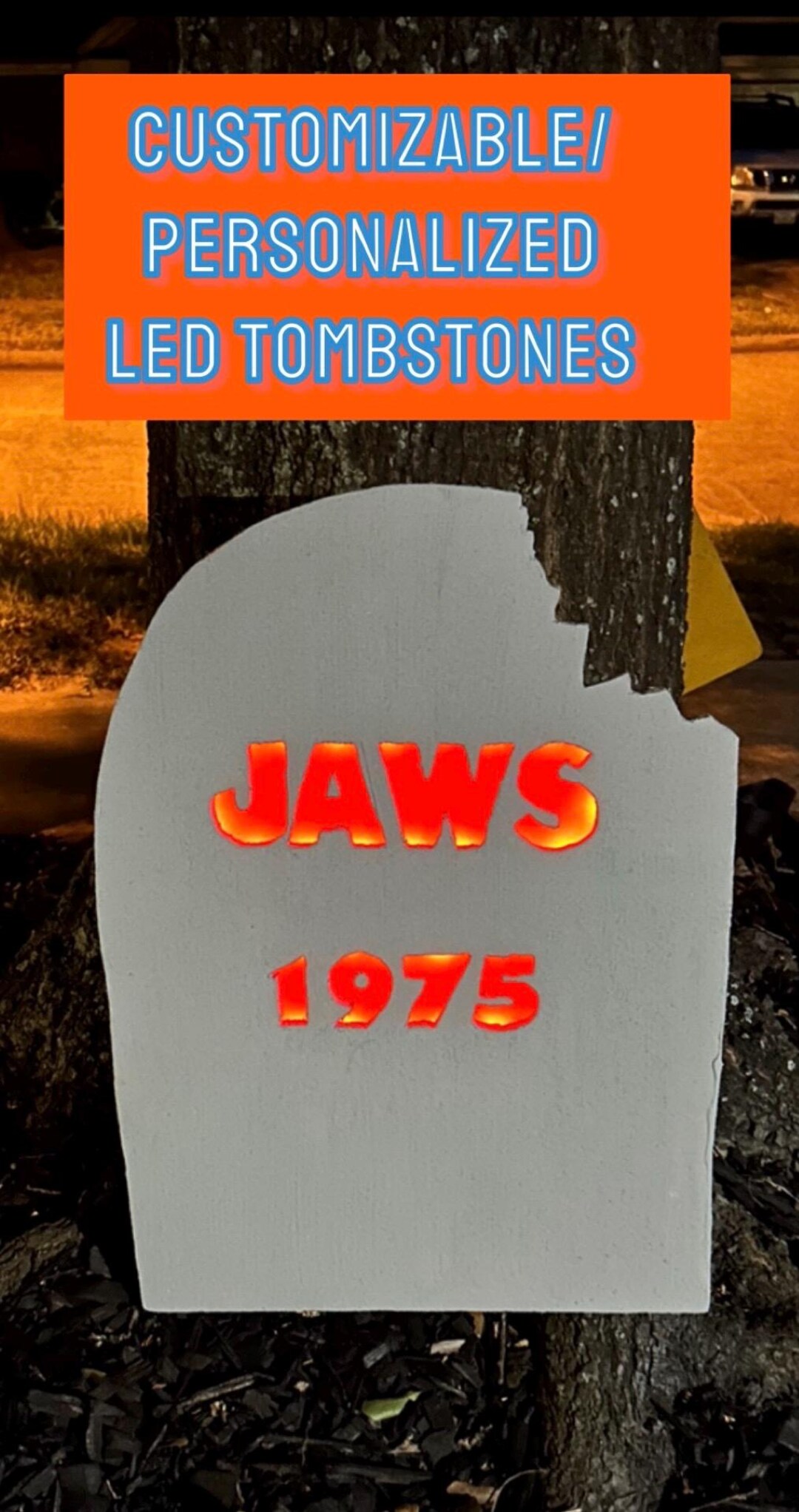 LED Light up Tombstone | Yard Haunt Decor | Halloween Tombstone ...