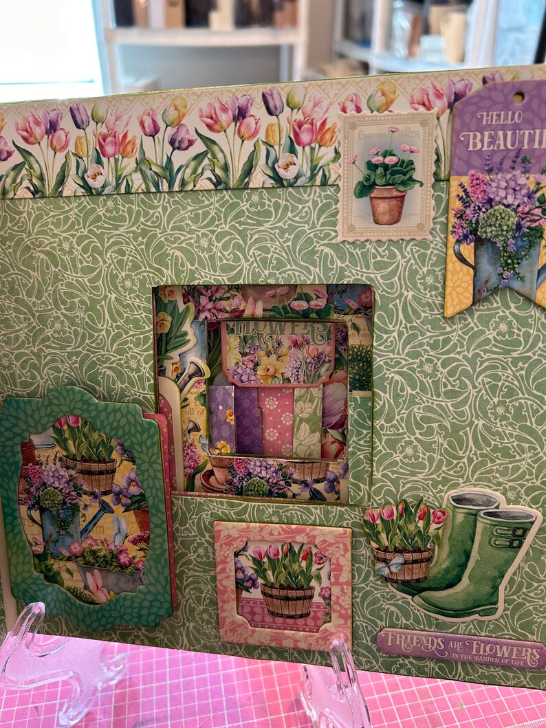 Graphic 45 Spring in the Air Tunnel Album 8 X 8 - Etsy