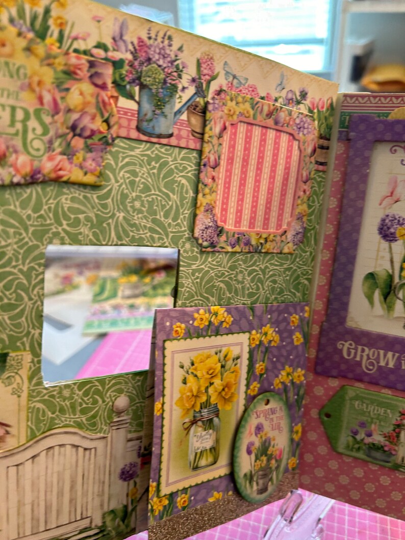 Graphic 45 Spring in the Air Tunnel Album 8 X 8 - Etsy