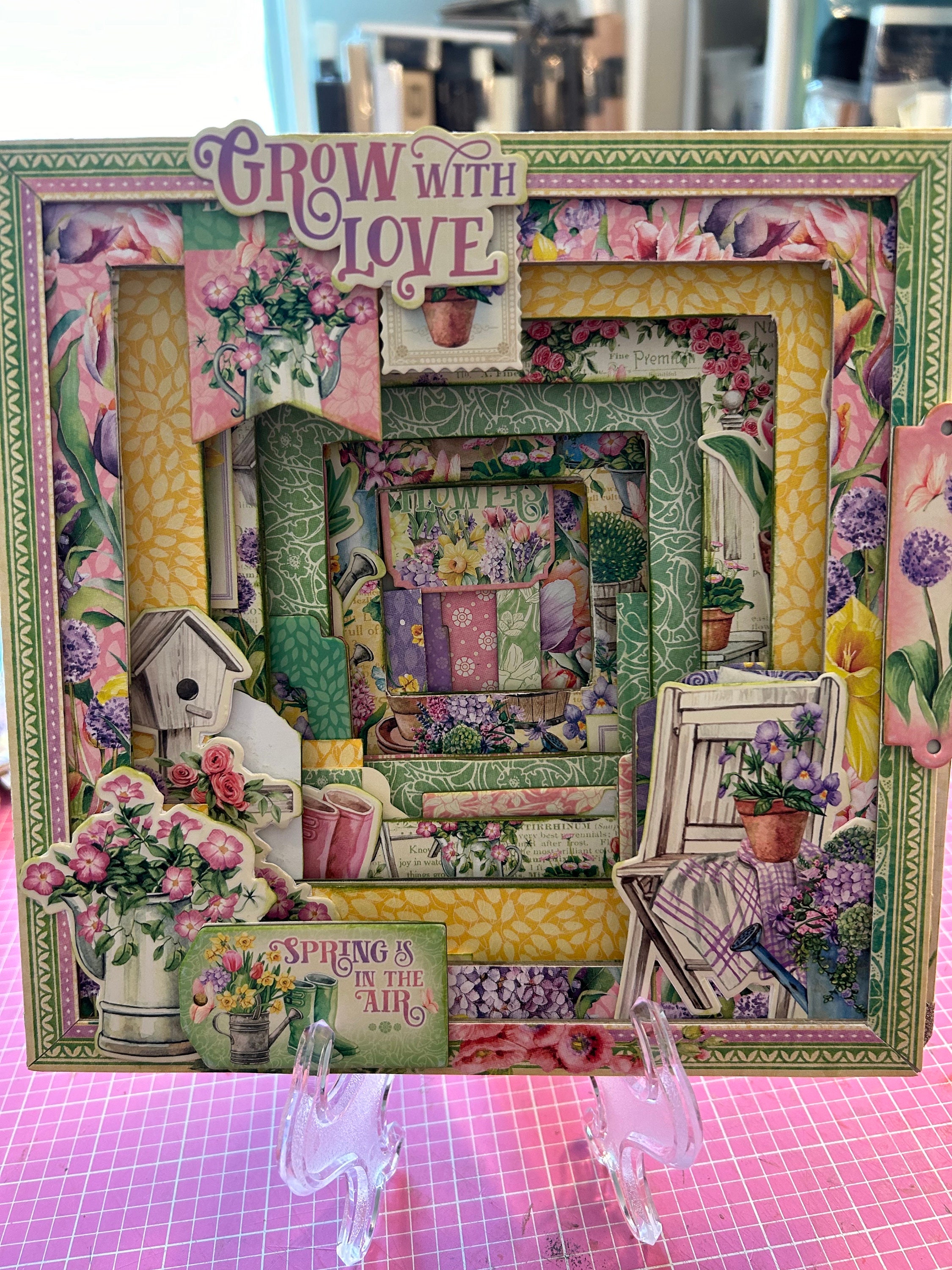 Graphic 45 Spring in the Air Tunnel Album 8 X 8 - Etsy