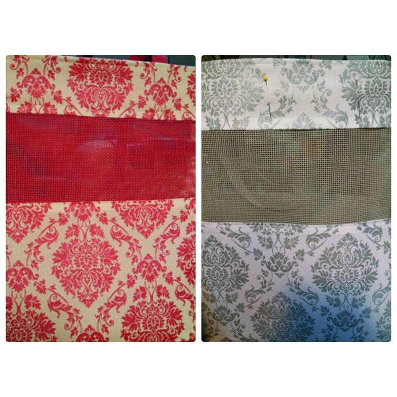 Handmade Tote Bag Geometric Damask Paisley Glitter Red Pink Purple Blue ...