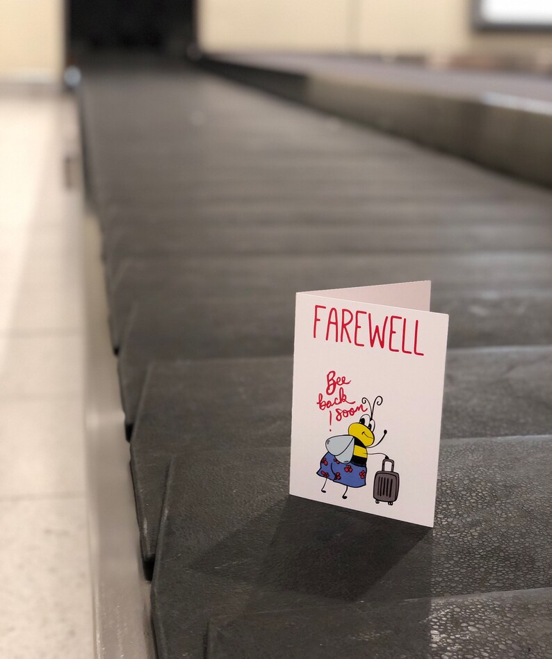 FAREWELL Bee Back Soon DIGITAL / PRINTABLE Card - Etsy