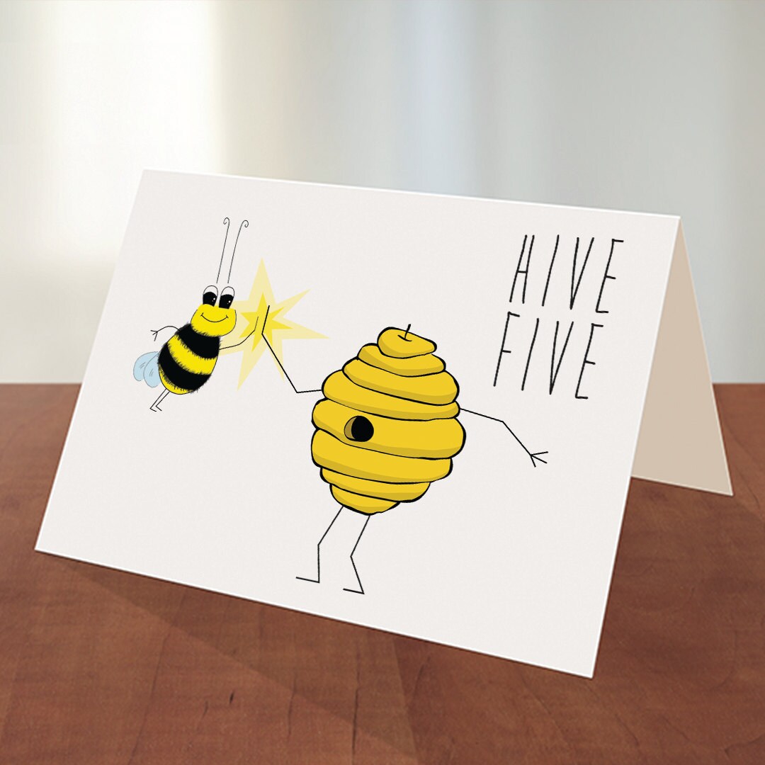 Hive Five Bee DIGITAL / PRINTABLE - Etsy