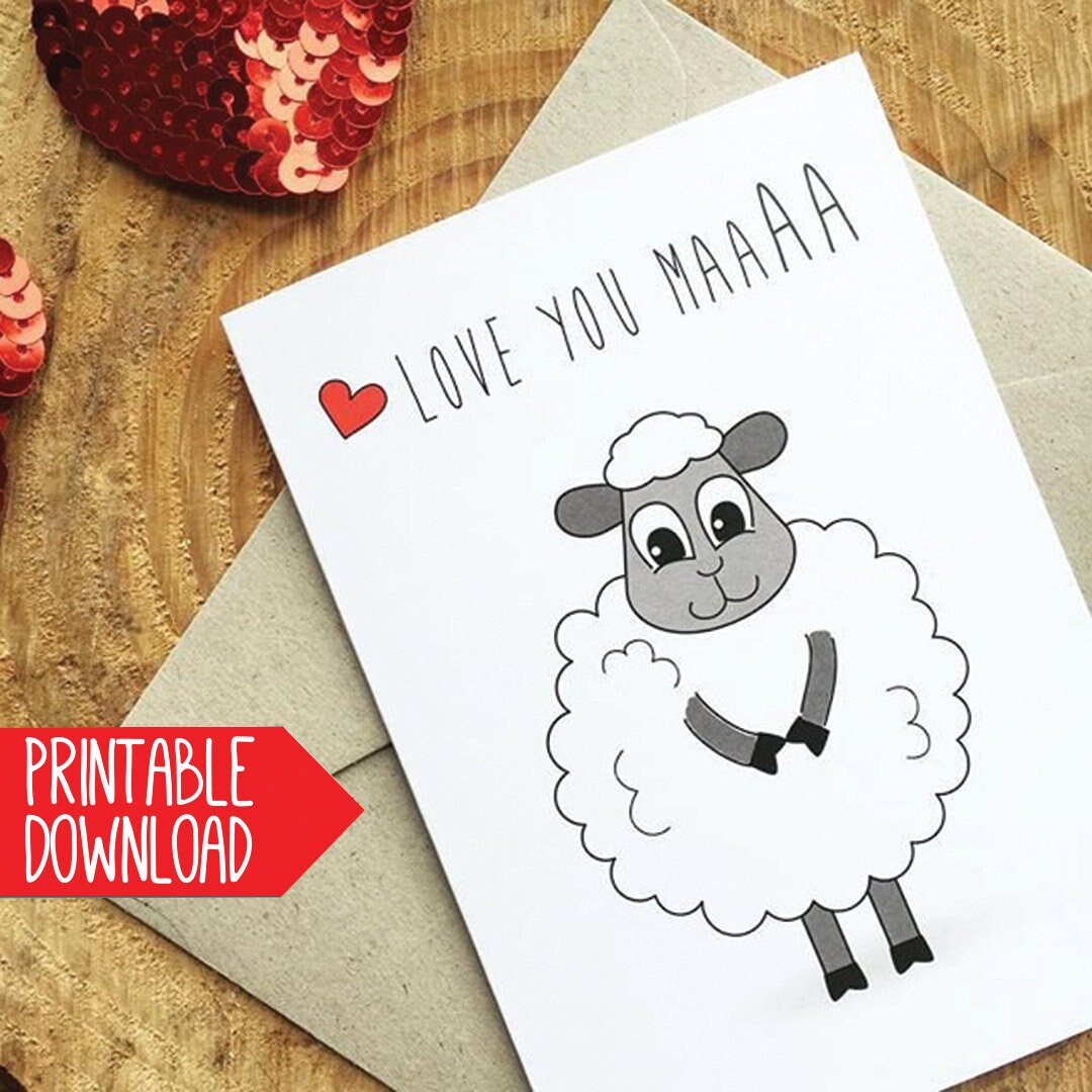 Love You Maa Card for Mum, Mom DIGITAL / PRINTABLE CARD - Etsy