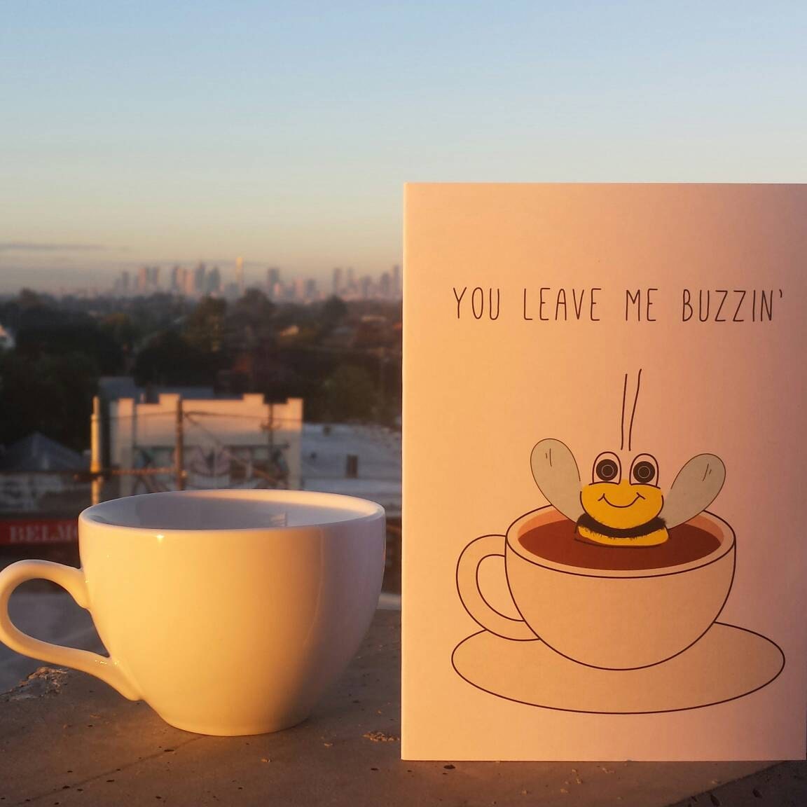 Buzzin' Coffee Card You Leave My Buzzing DIGITAL / - Etsy