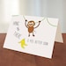 Get Well Soon Monkey DIGITAL / PRINTABLE Card - Etsy