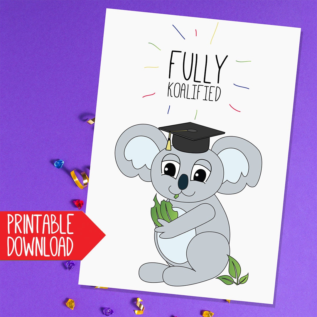 Fully Koalified DIGITAL / PRINTABLE CARD - Etsy