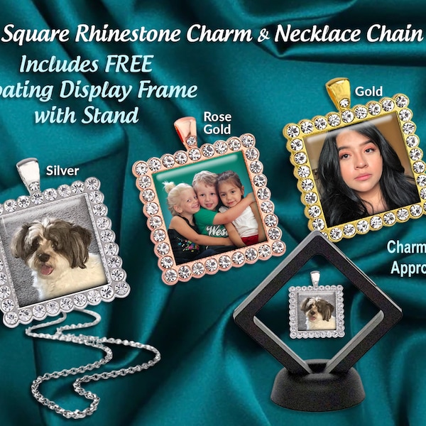 Gold Frame Necklace - Etsy