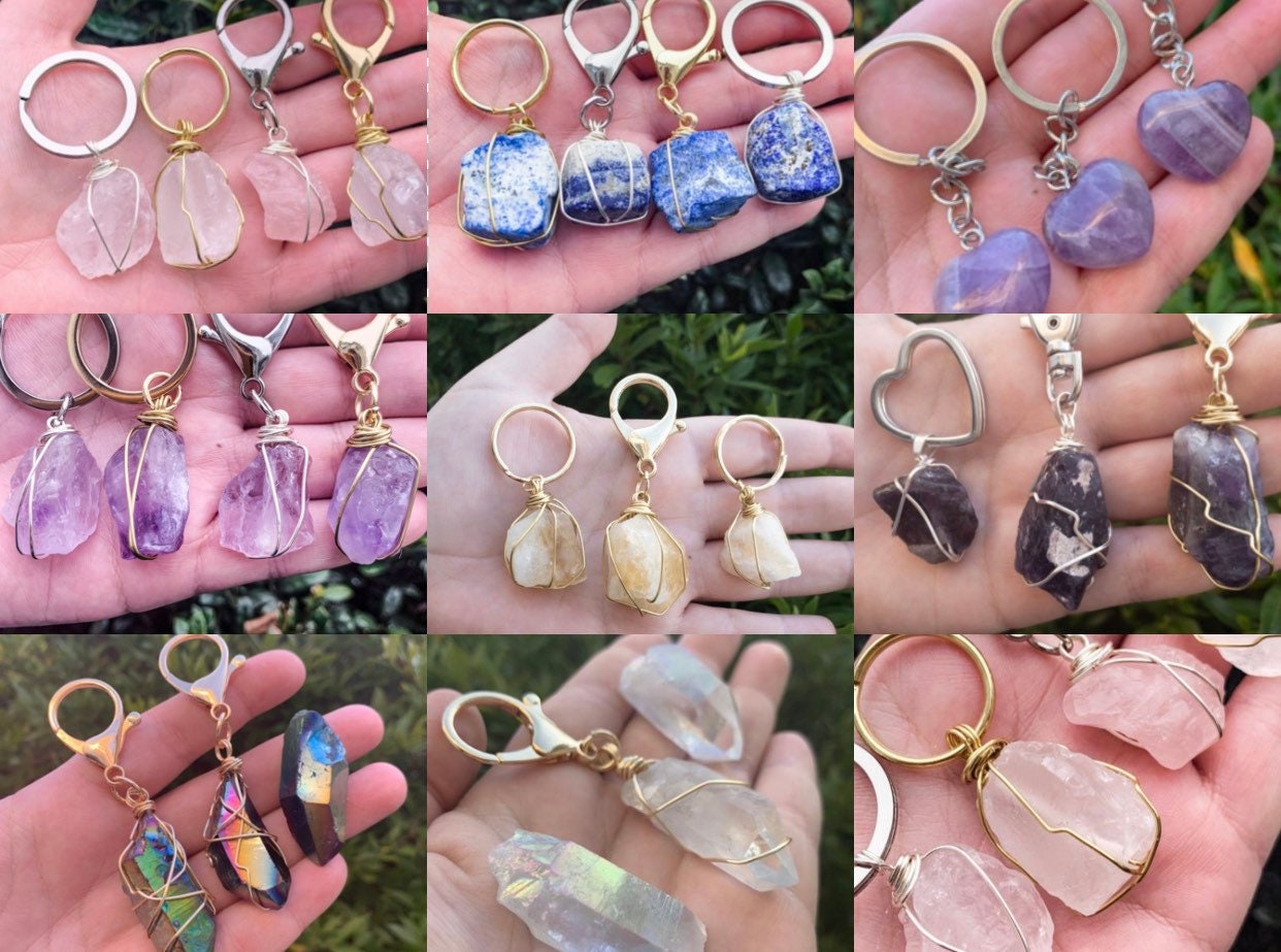 Crystal Keychain Crystal Key Chain Crystal Key Ring | Etsy
