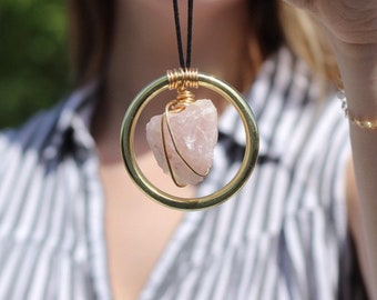 Rose Quartz Car Charm - Etsy