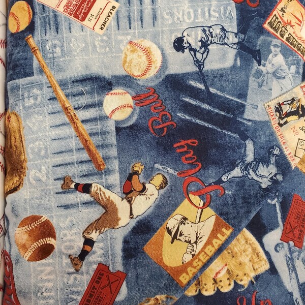Baseball Fabric - Etsy