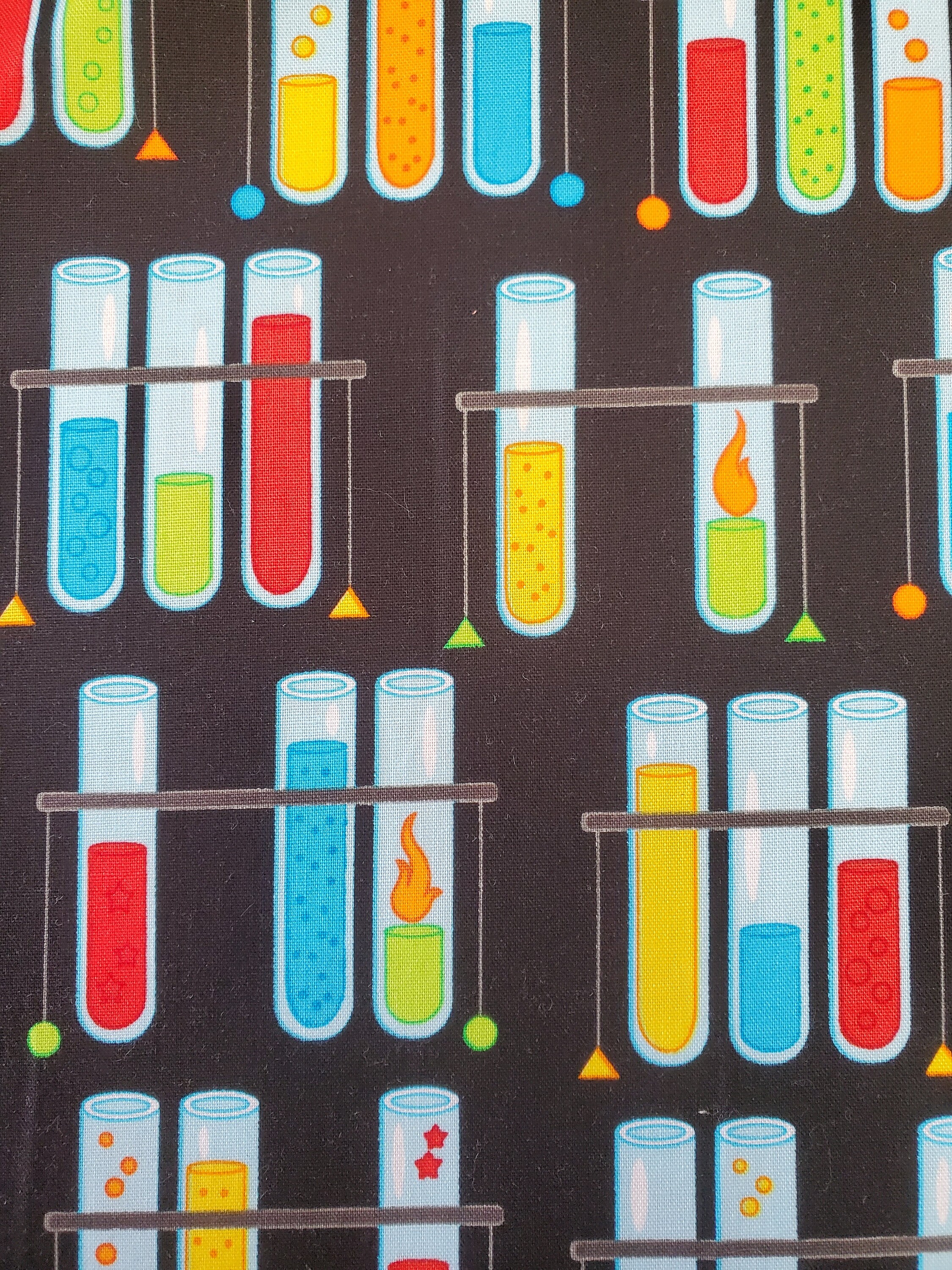 Science Fair Black Fabric by Robert Kaufman - Etsy