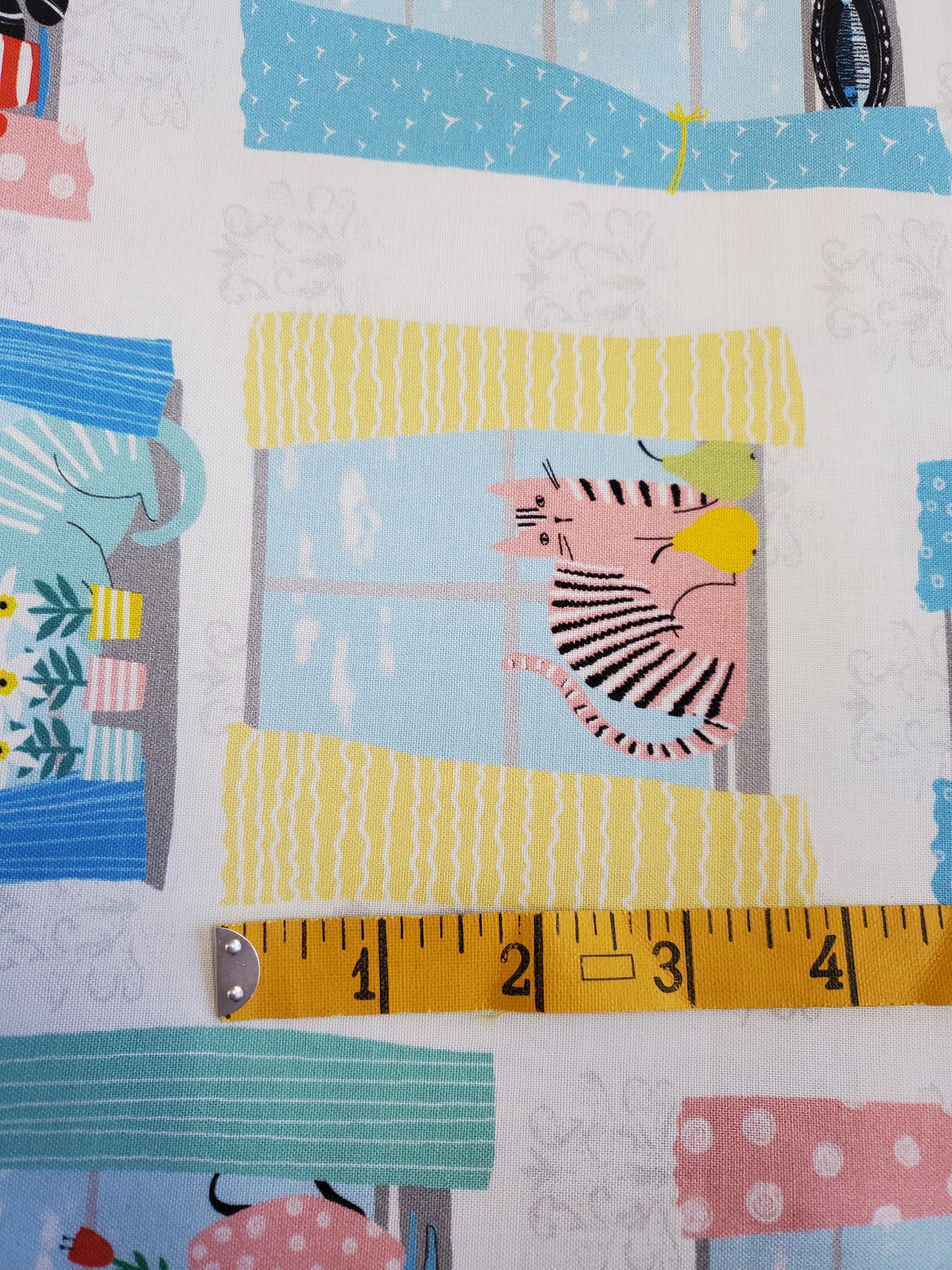 Whiskers Windows Fabric by QT Fabrics - Etsy