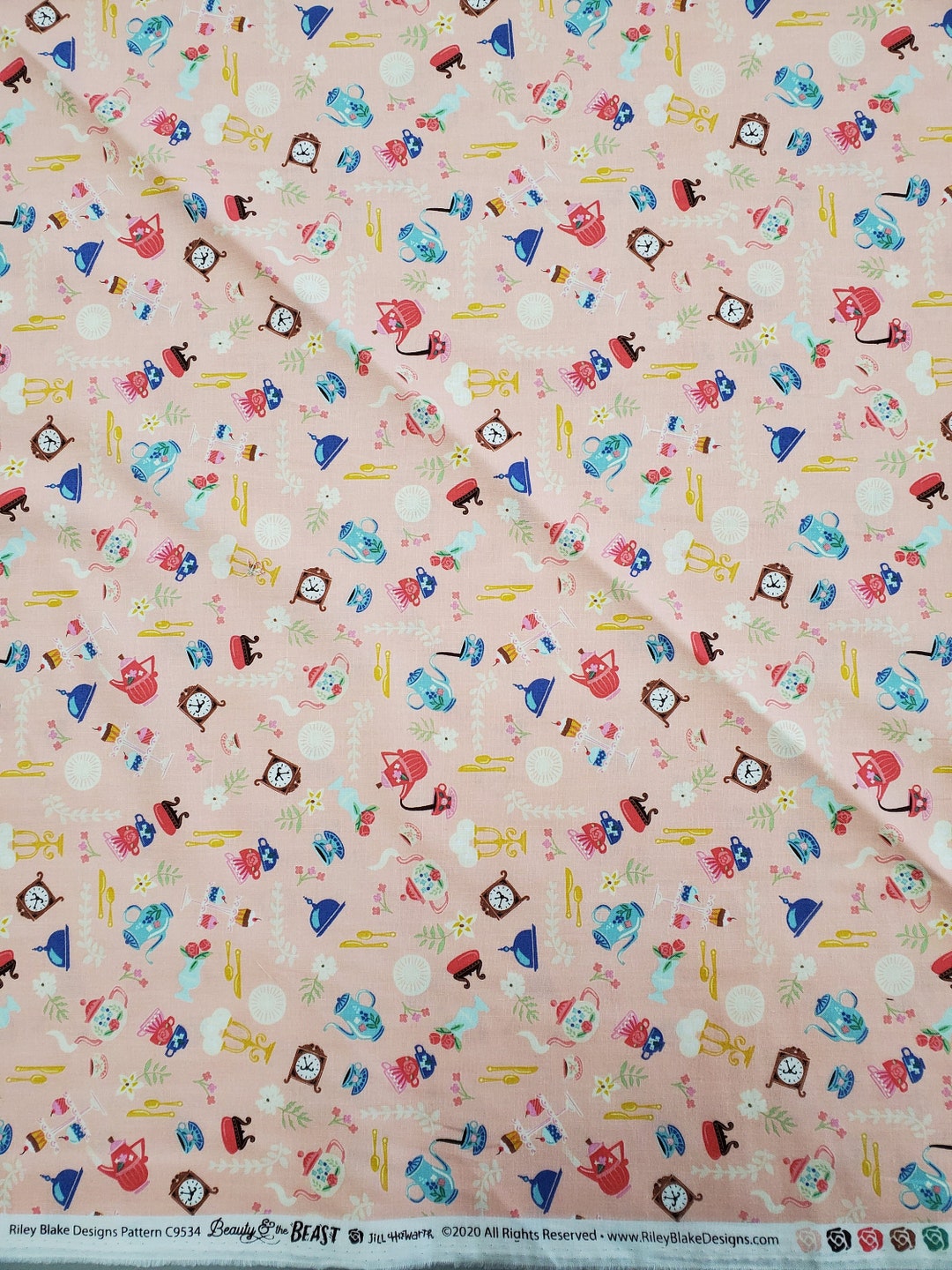 Beauty and the Beast Kitchen Fabric by Riley Blake - Etsy